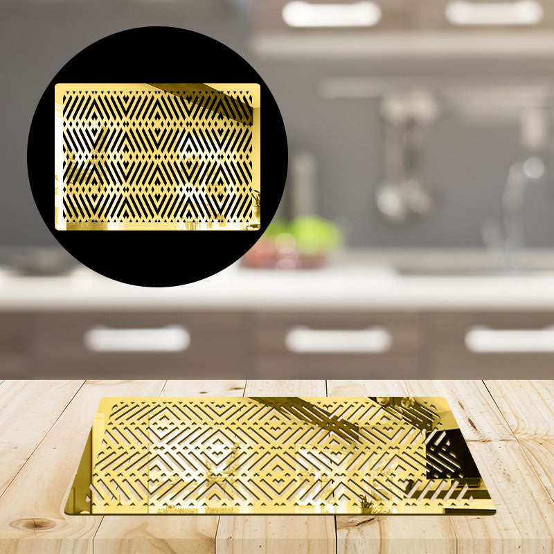 DIAGONAL LINE PATTERN, Acrylic Mirror Table Mat | FHMax.com