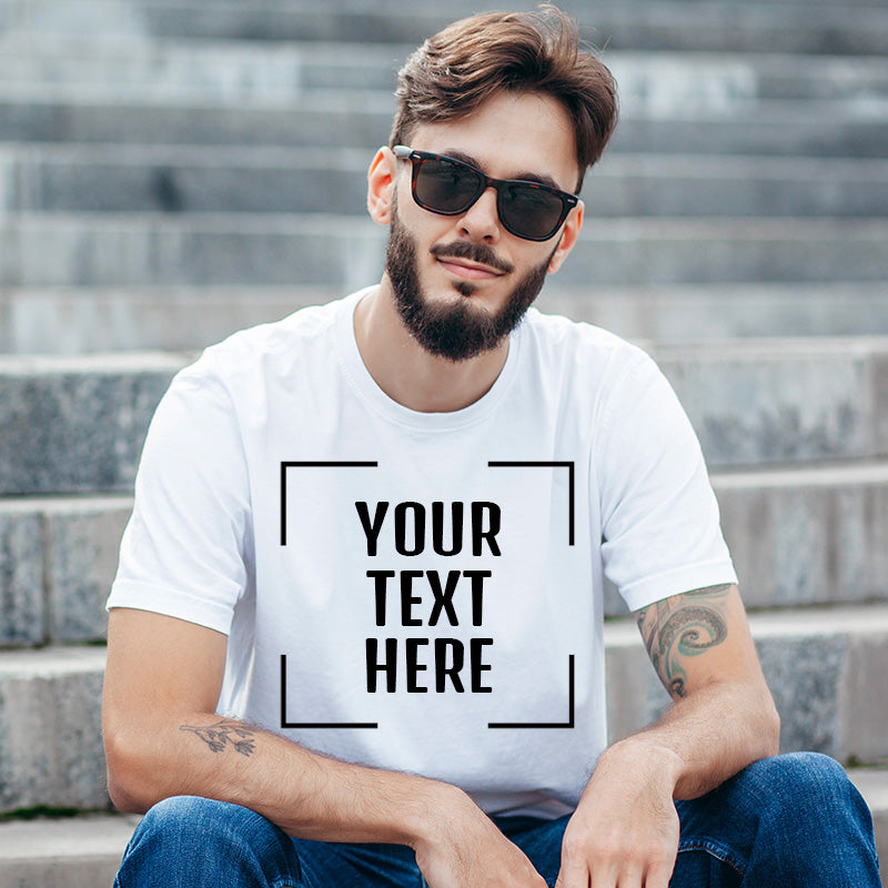 Customize with your Text, FHM London Men Half sleeve T-shirt | FHMax.com