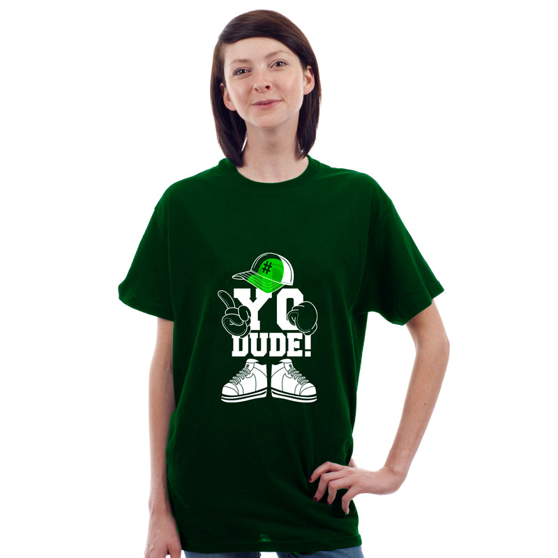 "YO DUDE", Boyfriend Women T-shirt | FHMax.com