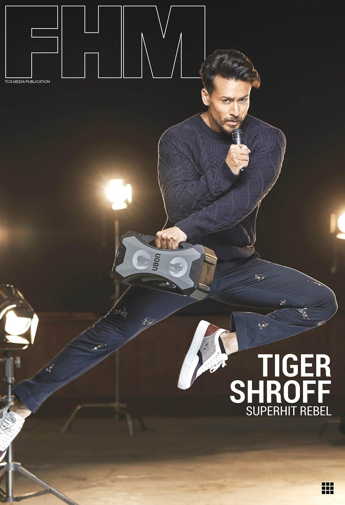 FHM Tiger Shroff, Set of 2 Printed wallpapers in Fine Art glossy print, size 13 x 19 inch each ...