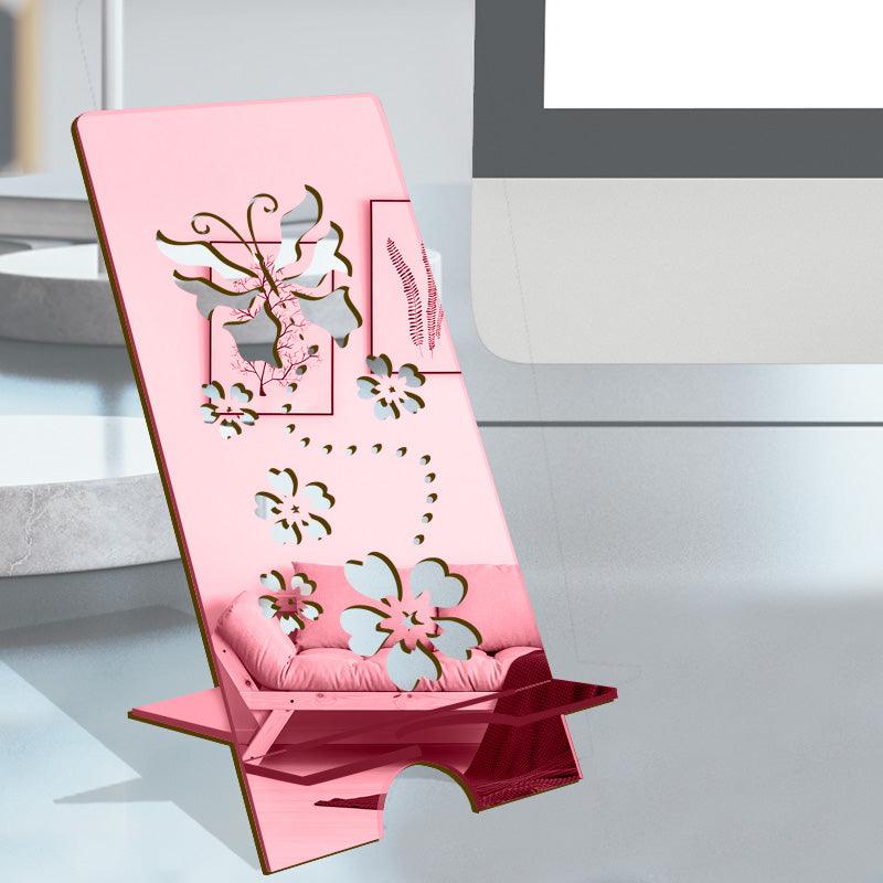 Laser Cutting Butterfly design, Reflective Acrylic Mobile Phone stand ...